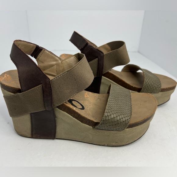OTBT | Shoes | Otbt Bushnell Wedge Sling Back Sandal Size 75 | Poshmark